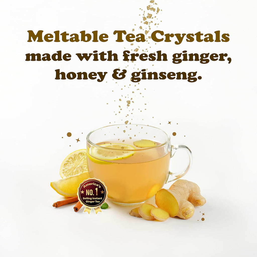 convenient instant honey ginger tea