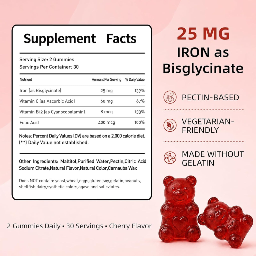 Convenient iron supplement for on-the-go