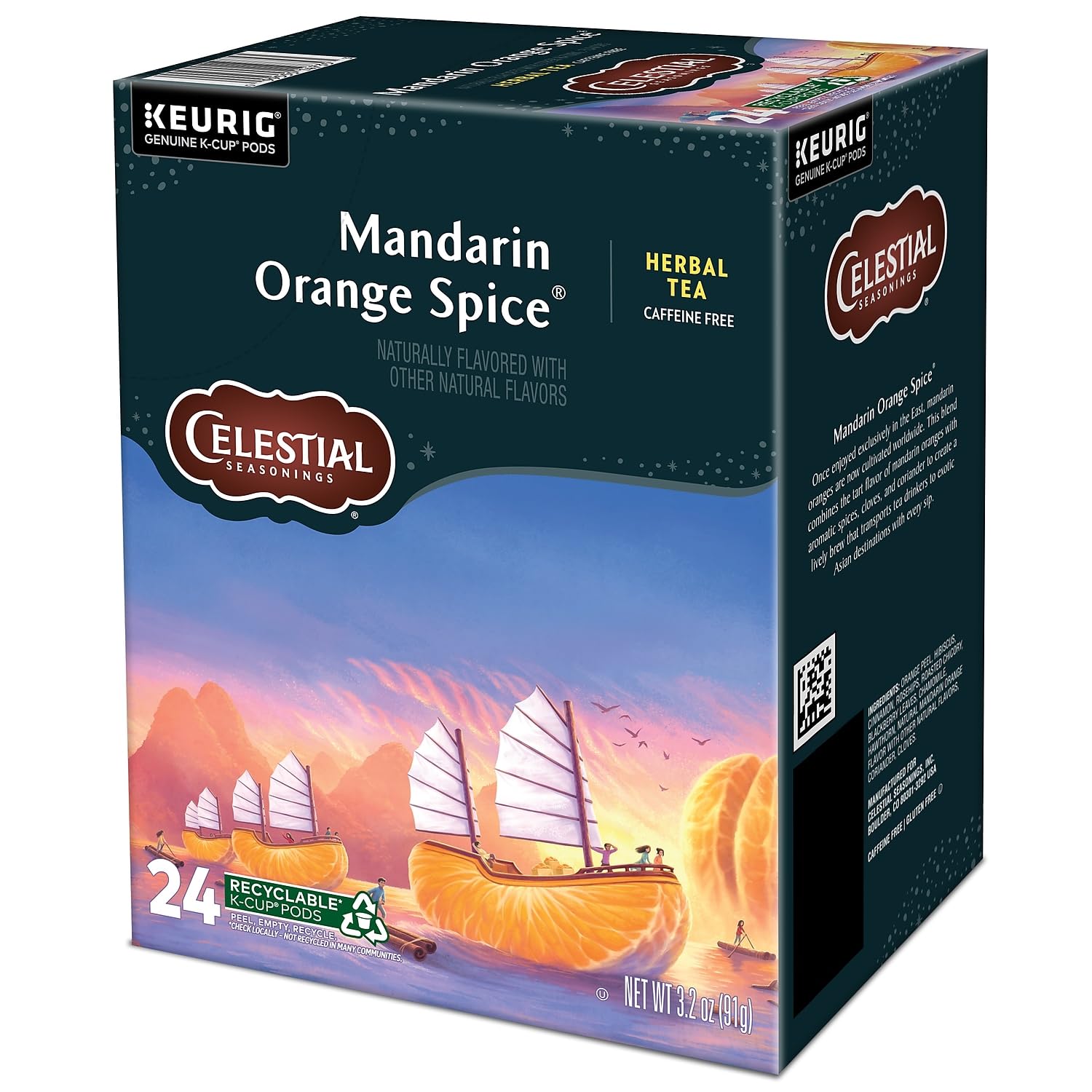 Convenient K-Cup herbal tea pods