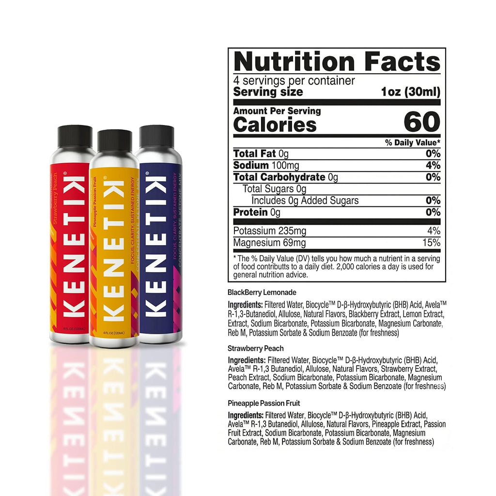 Convenient KENETIK Focus Drink 3-pack