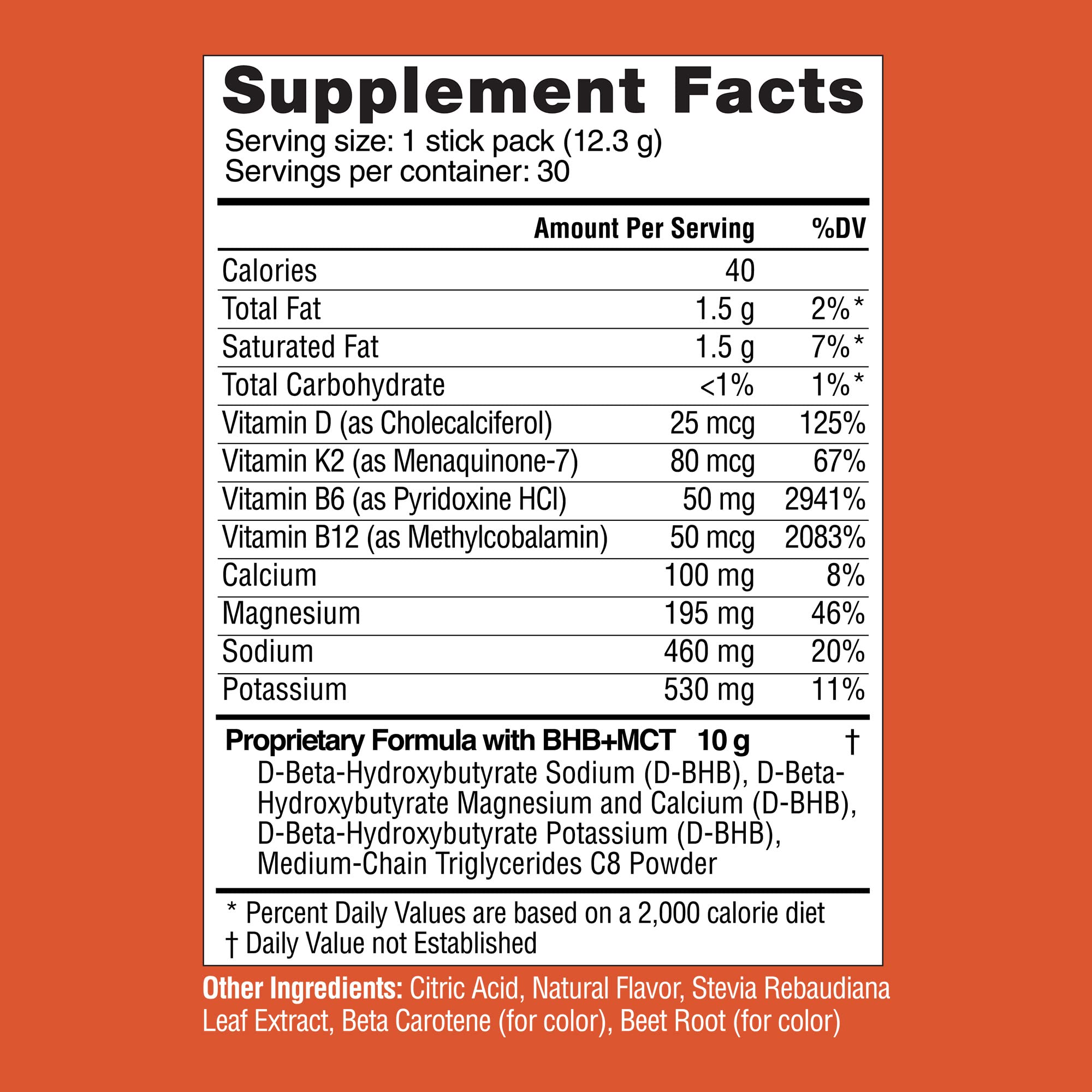 convenient keto supplement packets