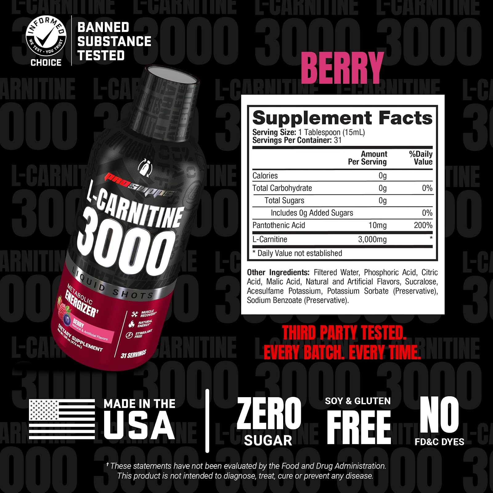 convenient L-Carnitine shot packaging