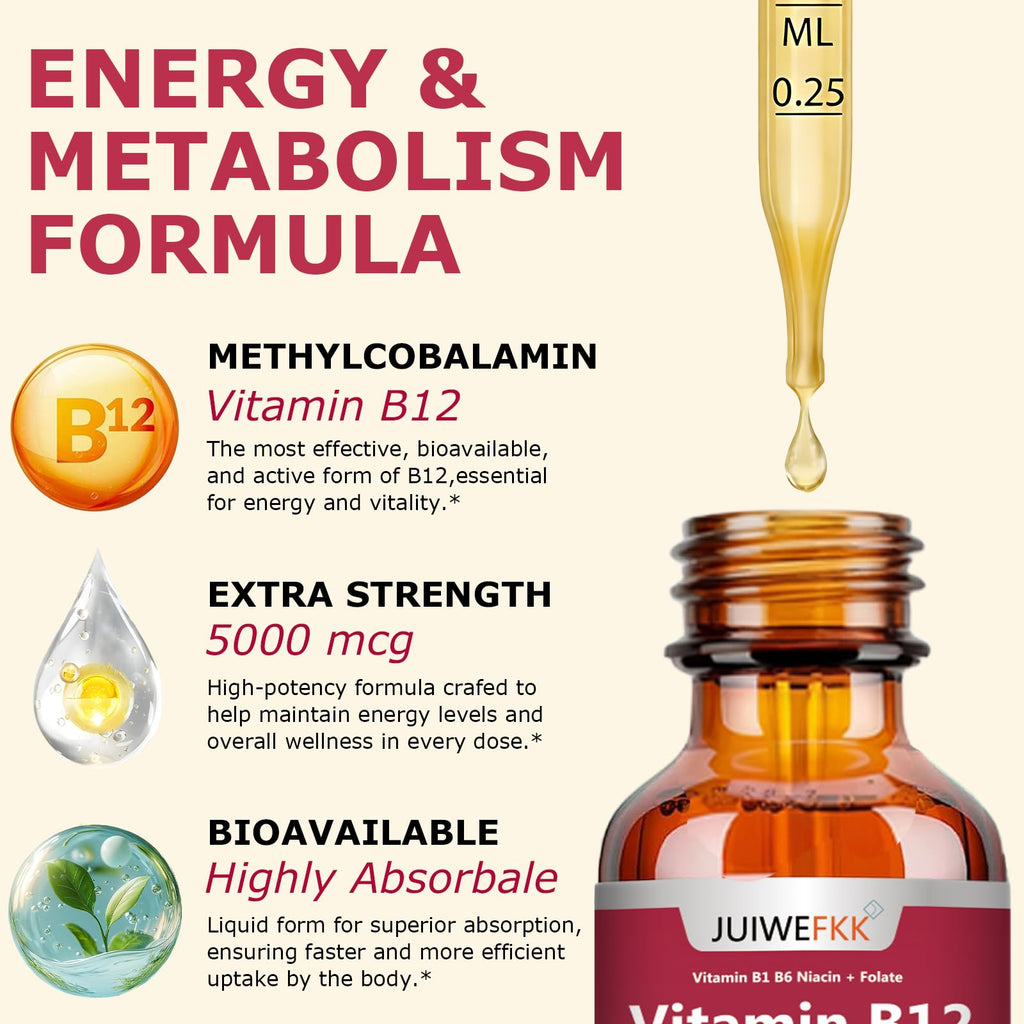Convenient liquid B12 for daily use