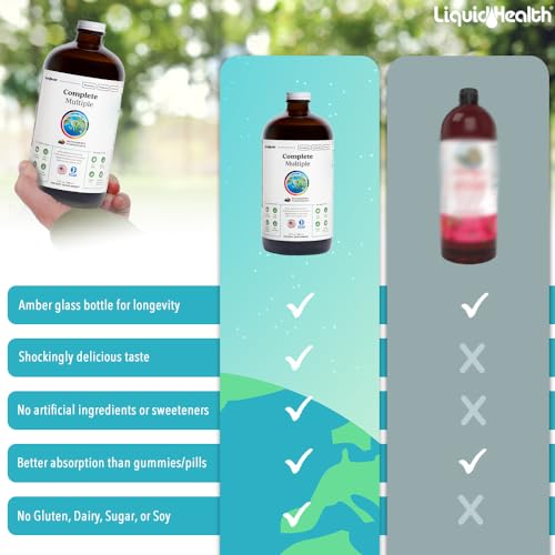 Convenient liquid multivitamin for adults