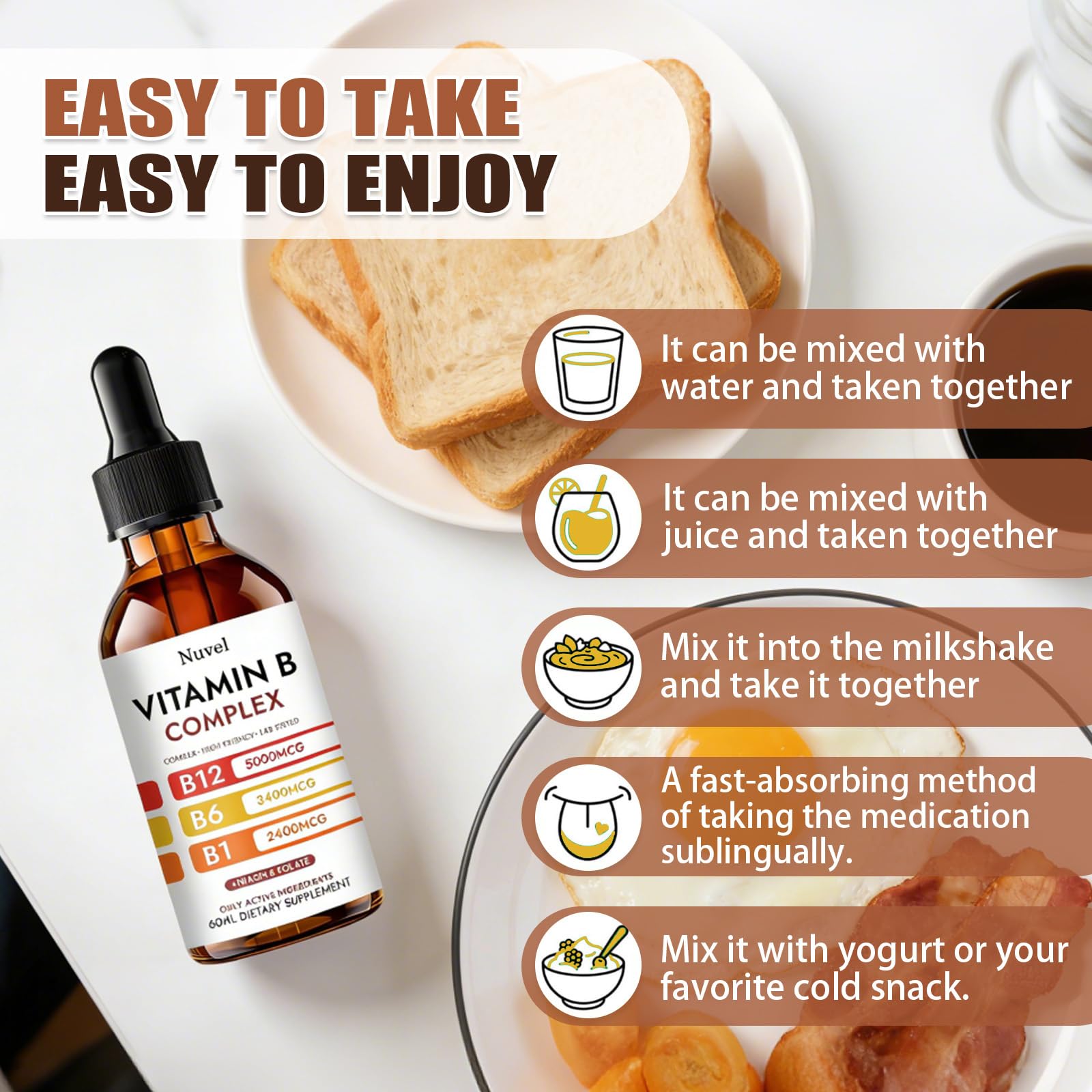 convenient liquid vitamin B drops