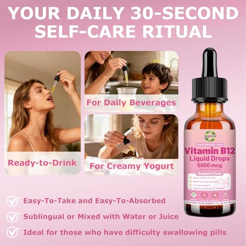Convenient liquid Vitamin B12 dosage
