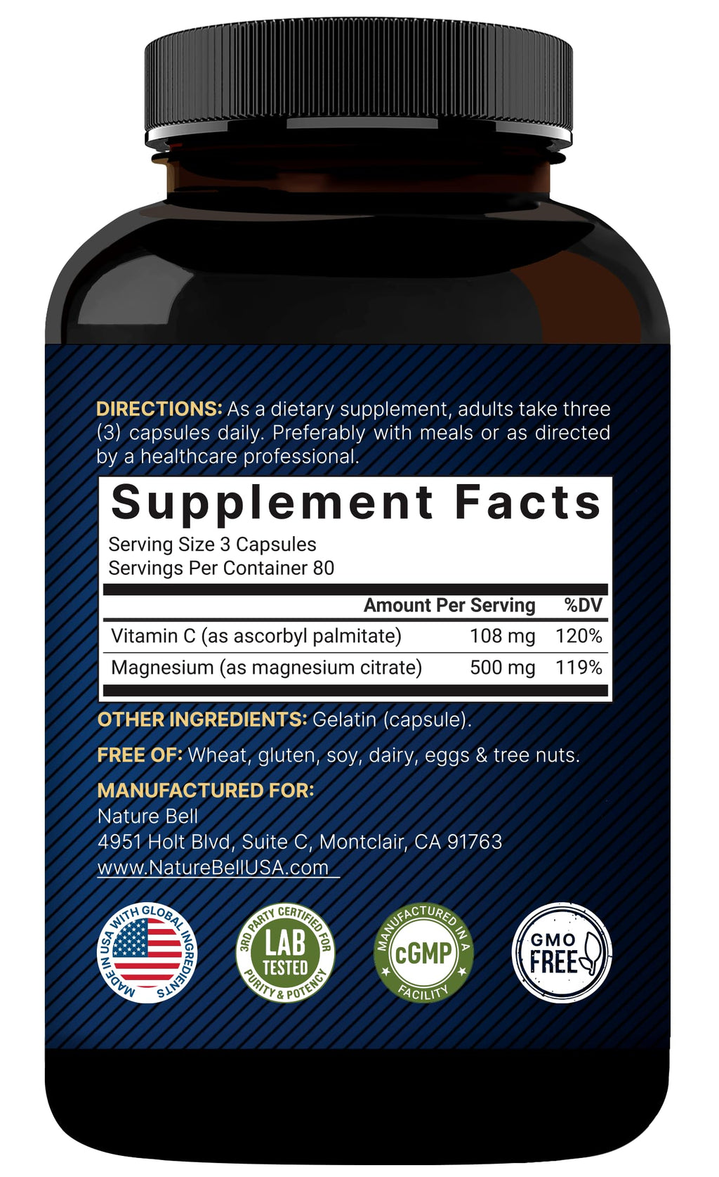 convenient magnesium capsules for travel