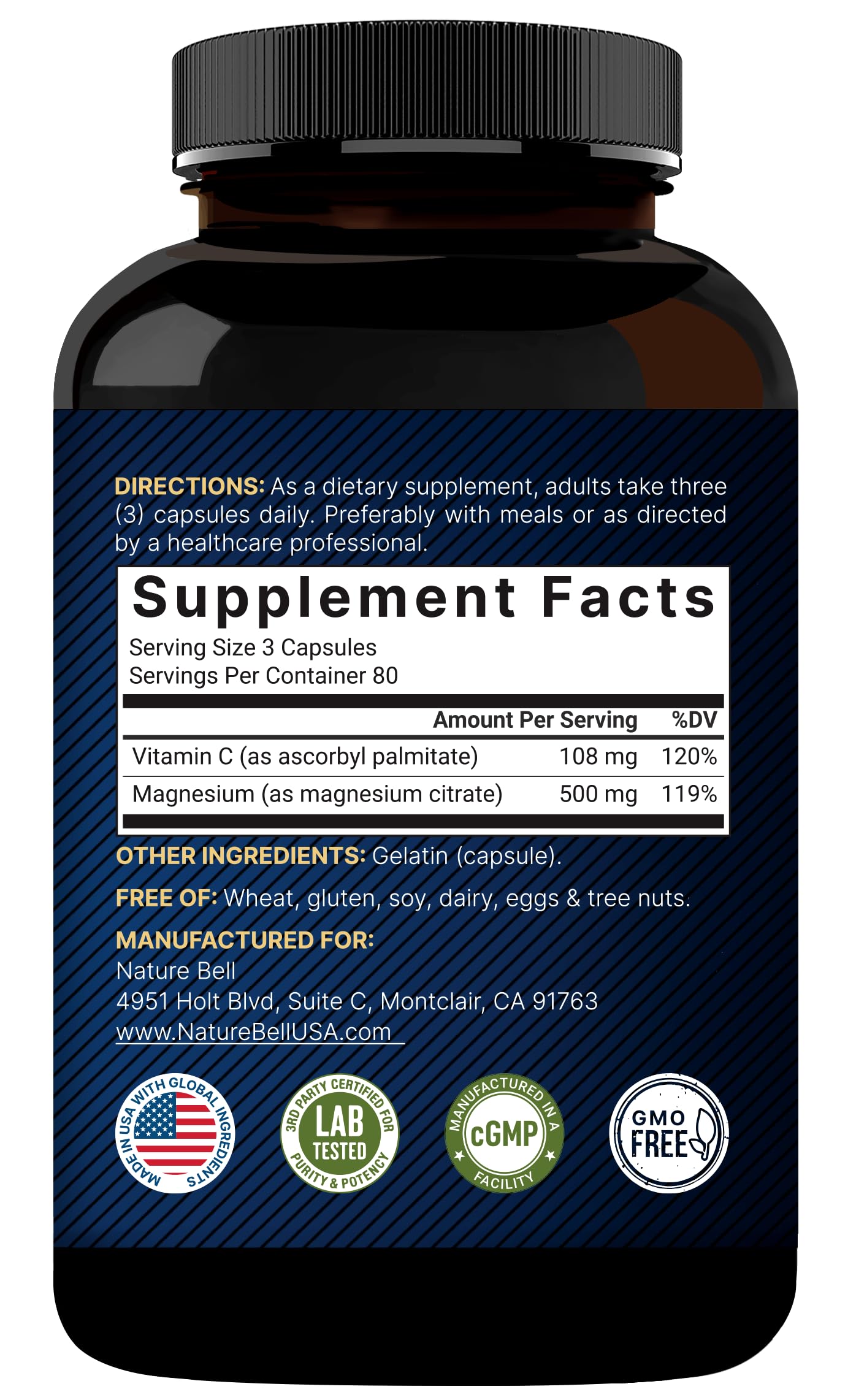 convenient magnesium capsules for travel