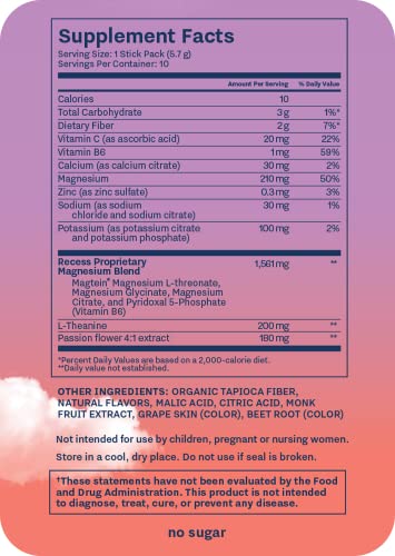 convenient magnesium packets for on-the-go