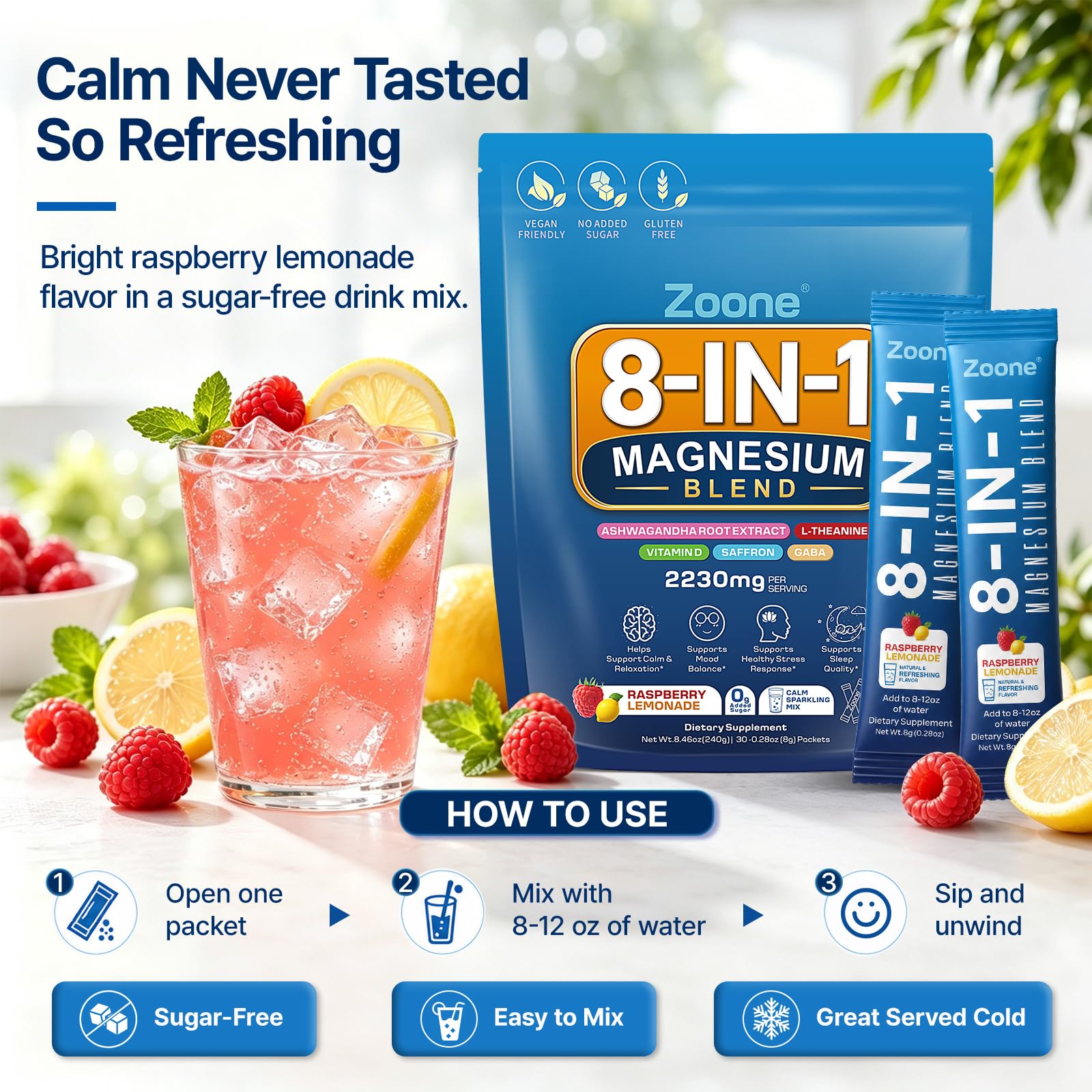Convenient magnesium packets for travel