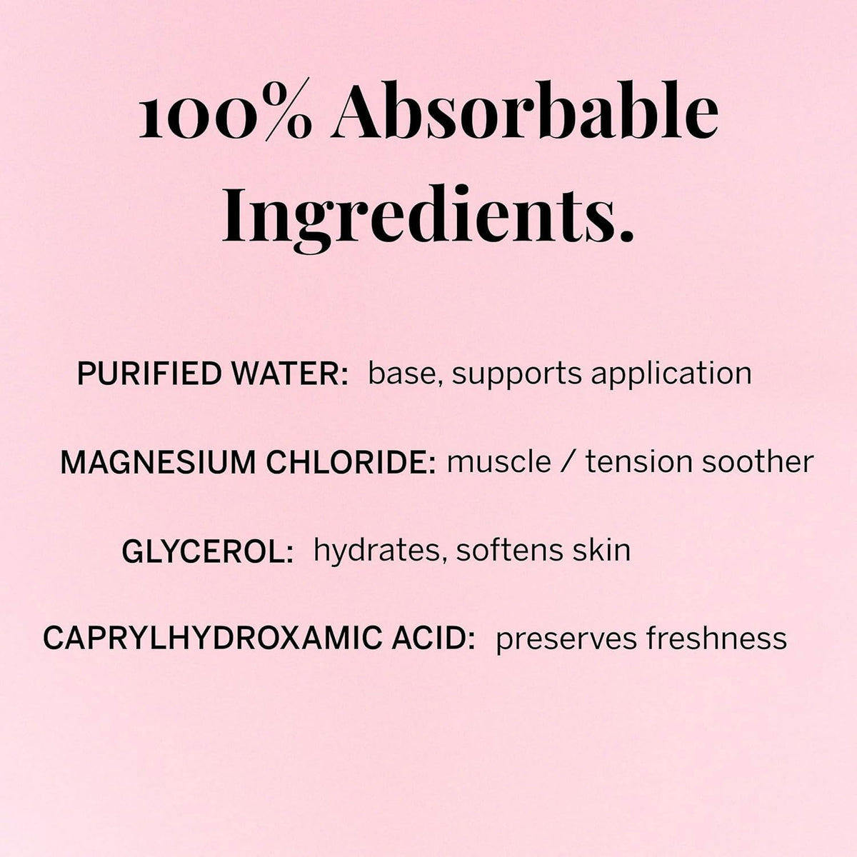 Convenient magnesium spray for daily use