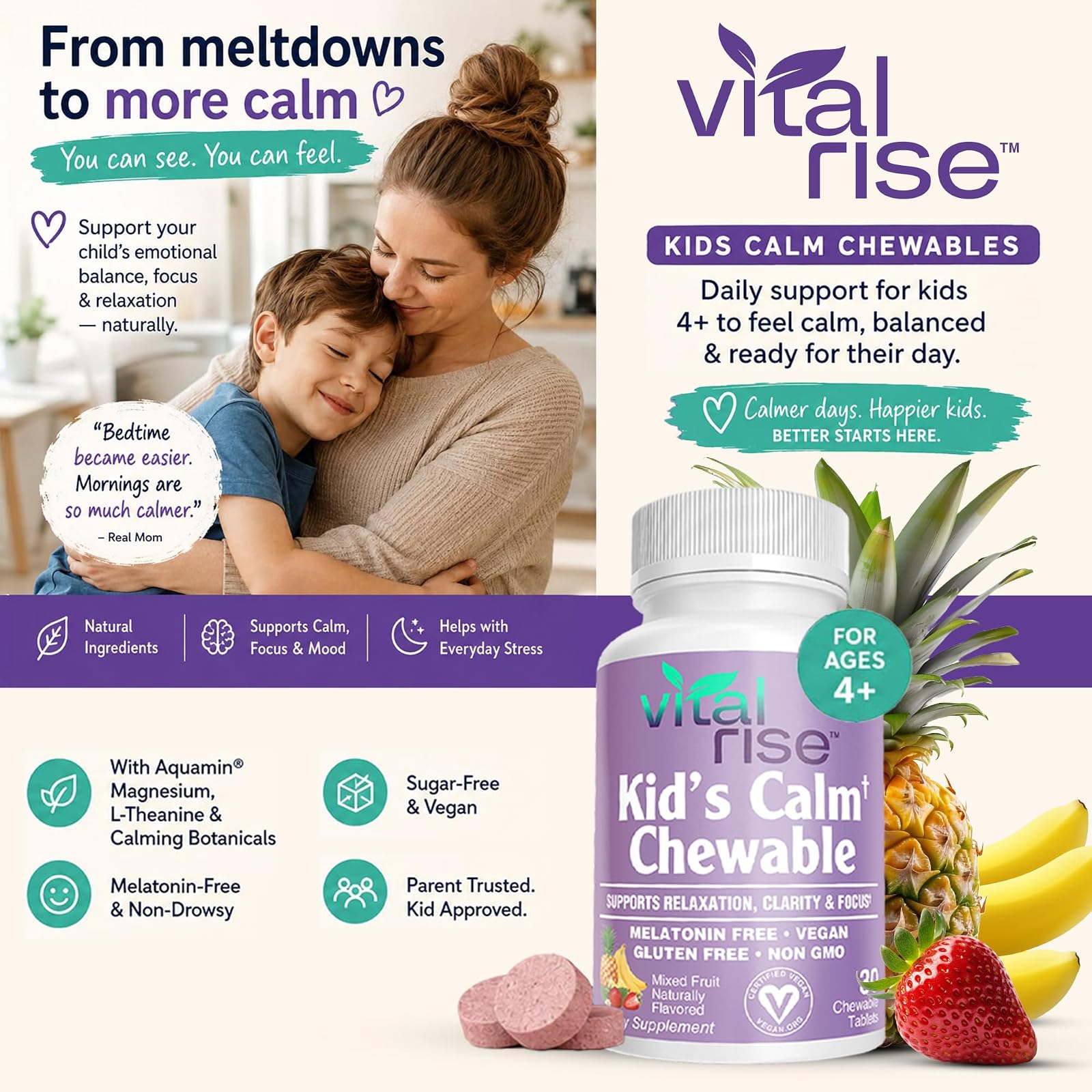 Convenient magnesium tablets for kids