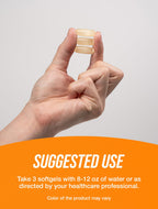 Convenient MCT oil softgel dosage