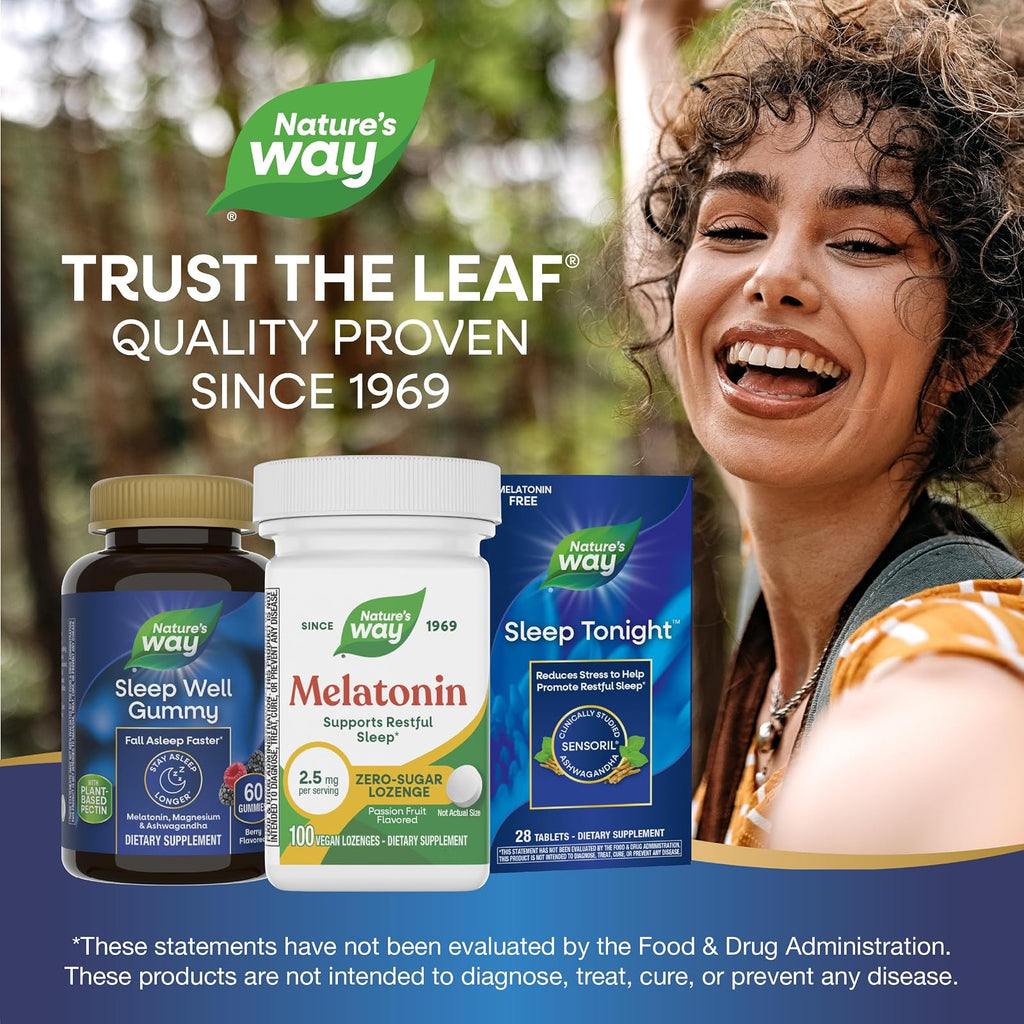 Convenient melatonin lozenges for relaxation
