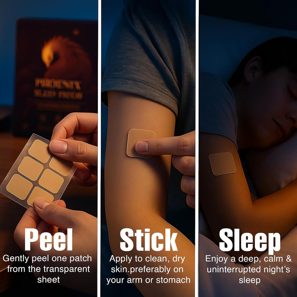 Convenient melatonin patches for sleep support