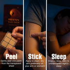 Convenient melatonin patches for sleep support