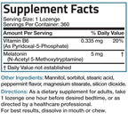 Convenient melatonin tablets for bedtime
