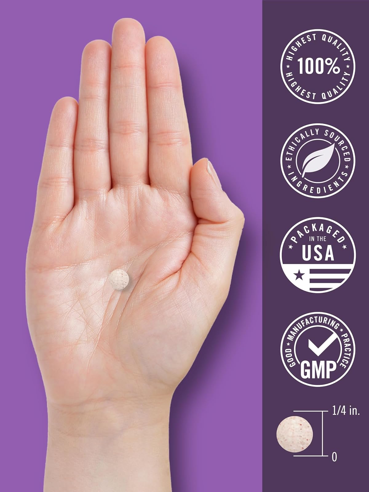 Convenient melatonin tablets for bedtime