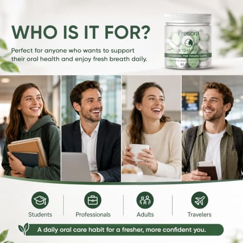 convenient mint probiotic tablets