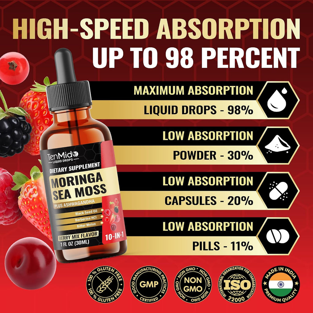 Convenient Moringa drops for wellness