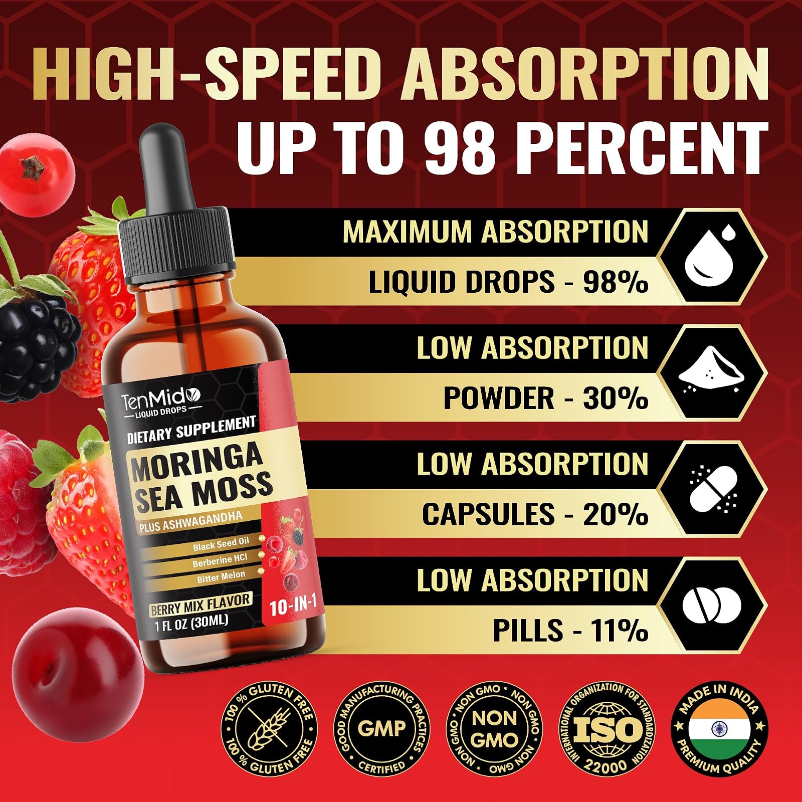 Convenient Moringa drops for wellness