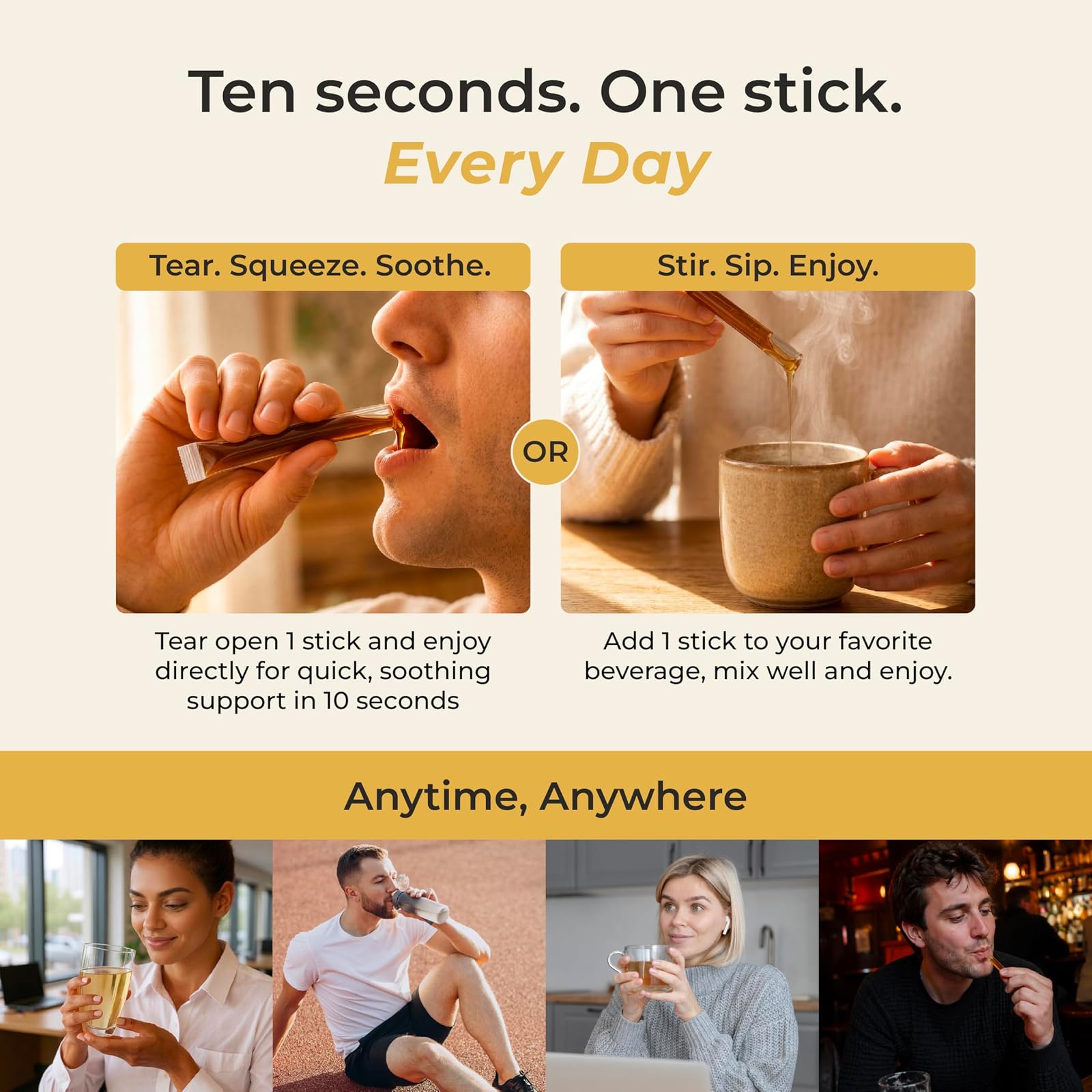 Convenient Mullein honey stick packets