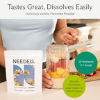 Convenient multivitamin powder servings