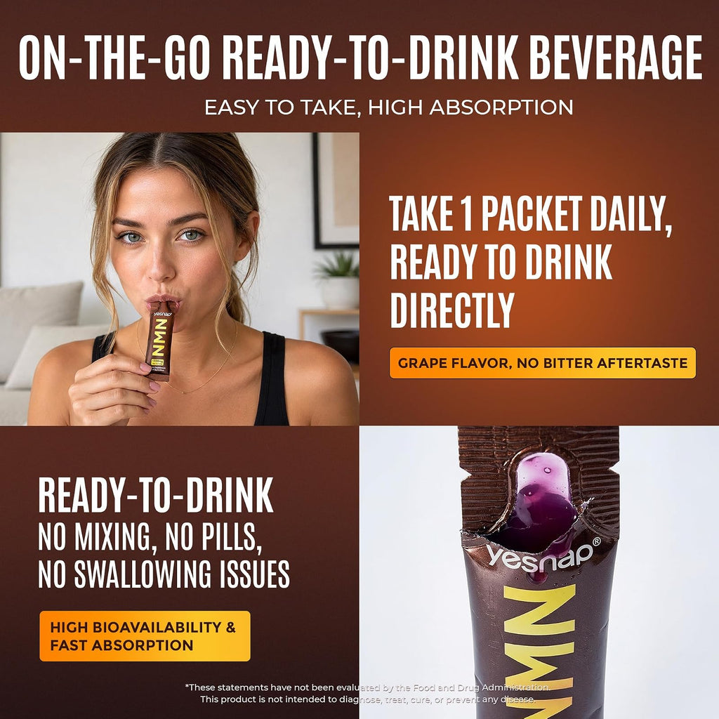Convenient NMN supplement on-the-go