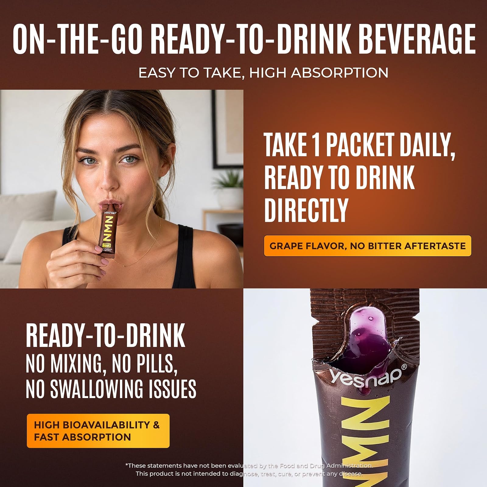 Convenient NMN supplement on-the-go