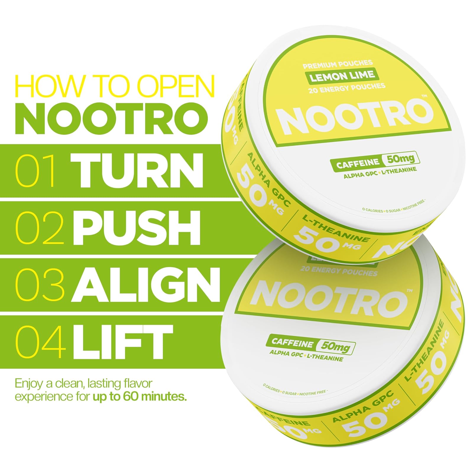 Convenient nootropic pouches for daily use