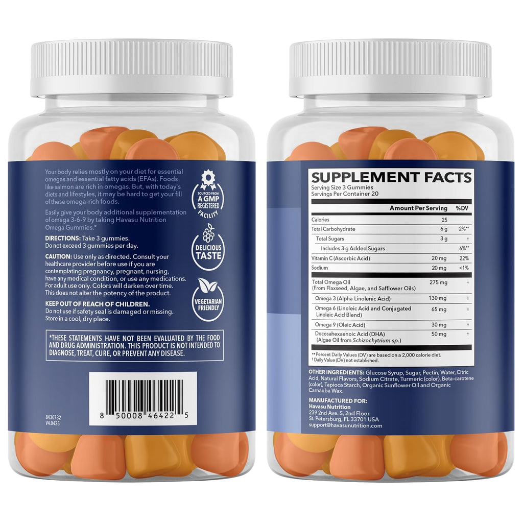 Convenient omega 3-6-9 for on-the-go