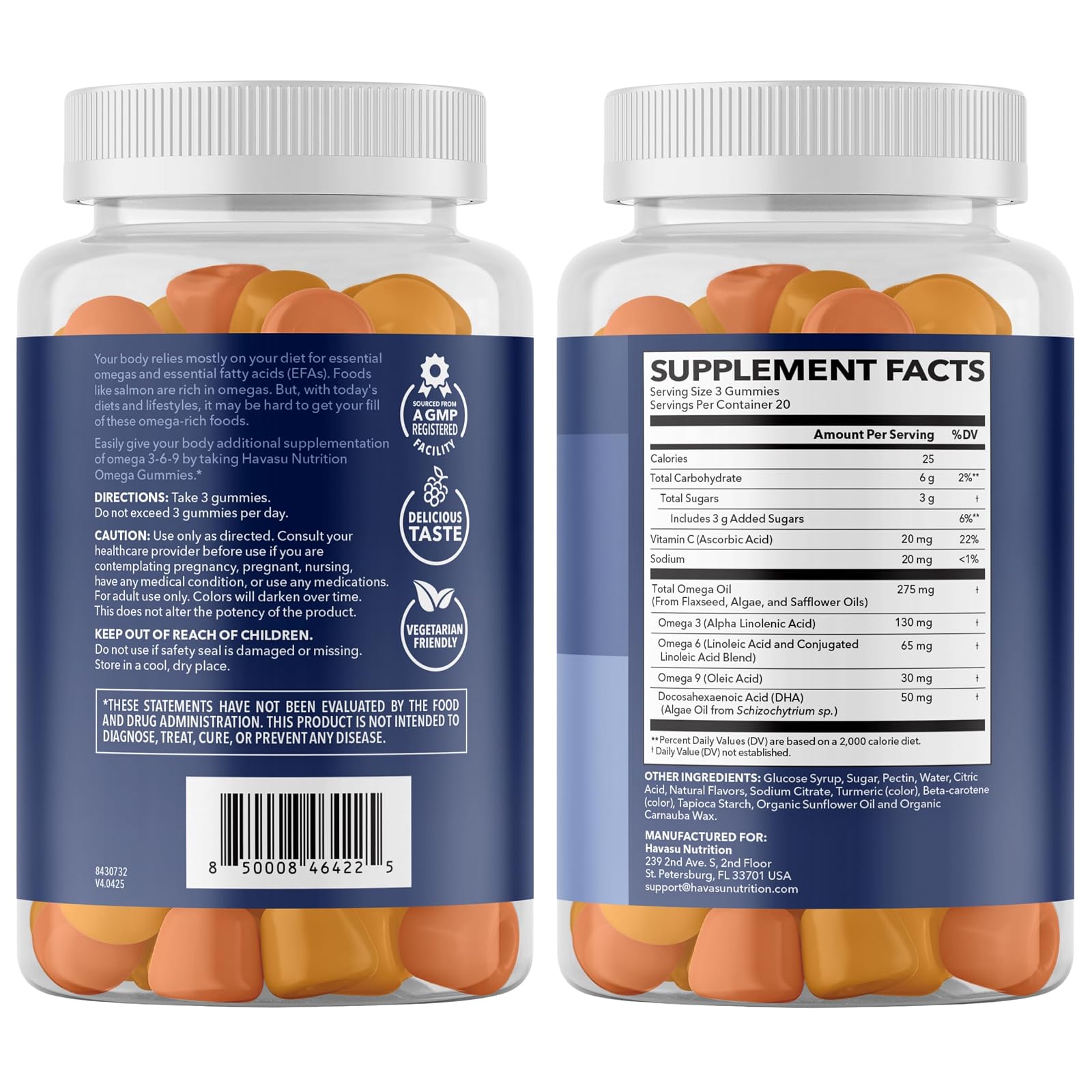 Convenient omega 3-6-9 for on-the-go