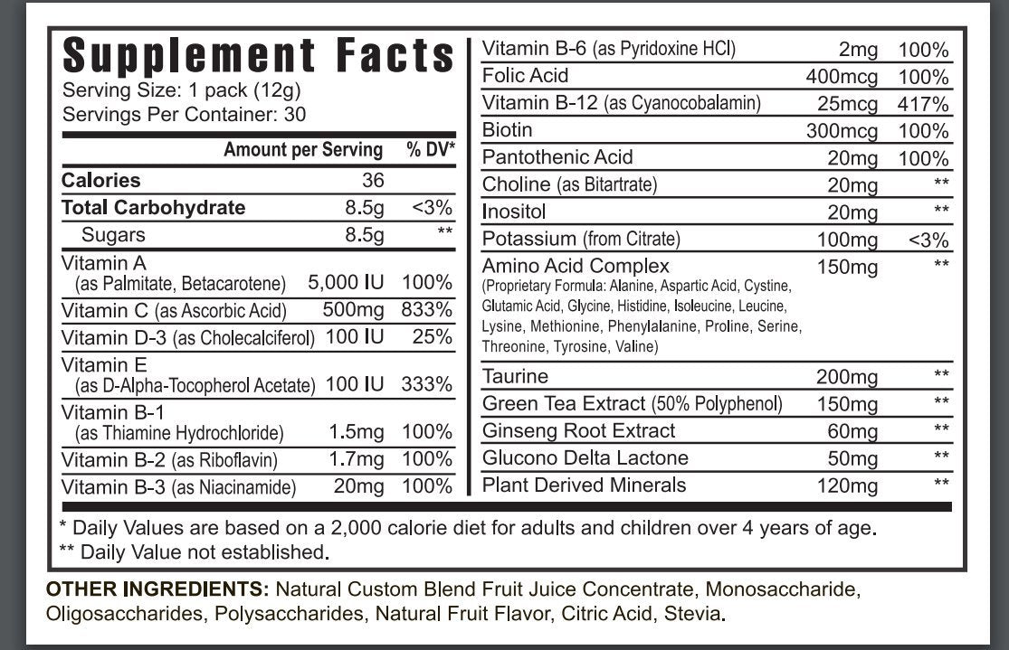 convenient on-the-go vitamin pouches