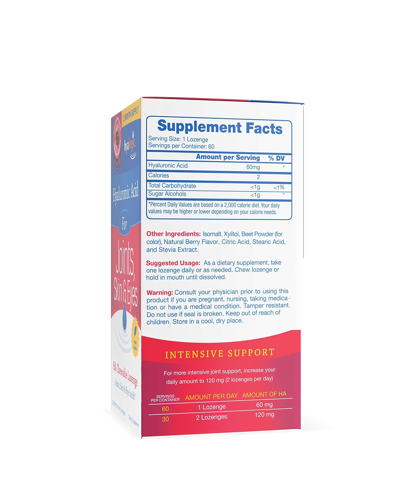 Convenient oral hyaluronic acid