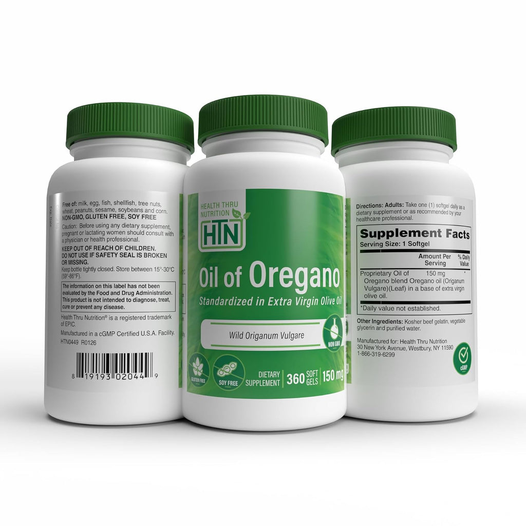 convenient oregano oil softgels