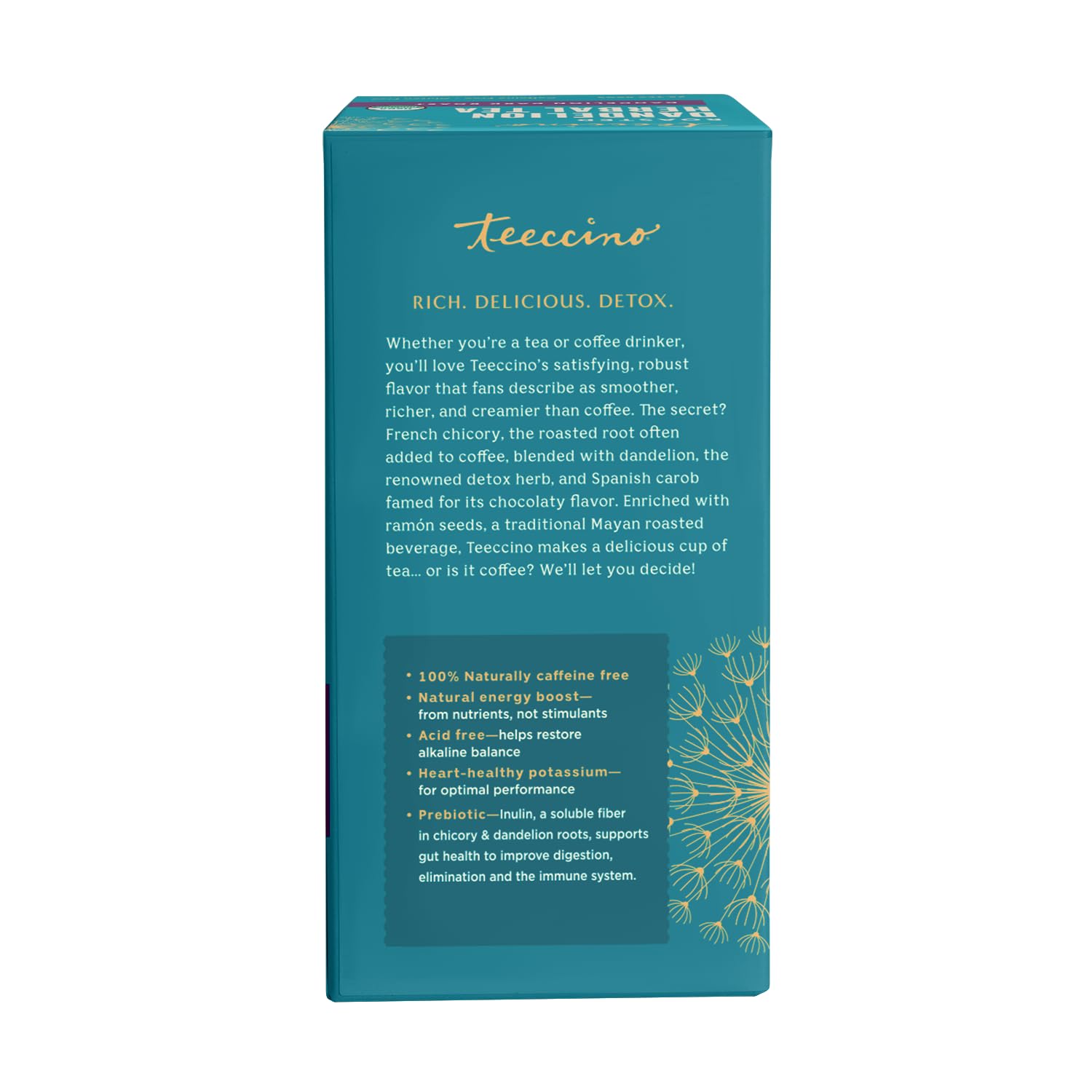 convenient pack of herbal tea