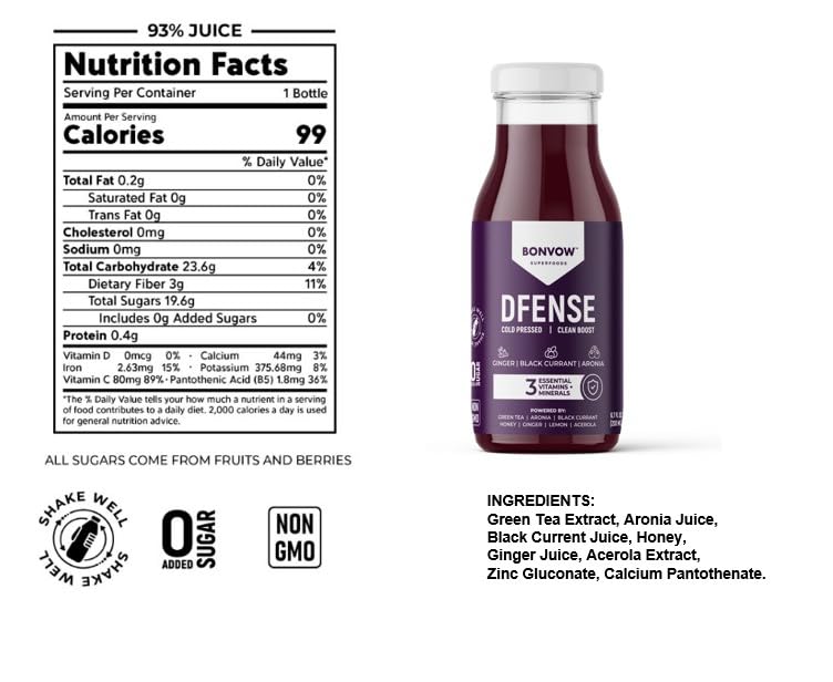 convenient pack of wellness juices