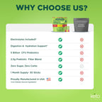 Convenient packets of electrolyte super greens