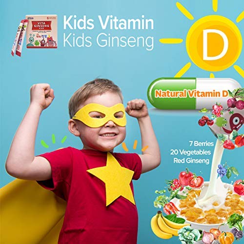 Convenient packets of kids vitamins