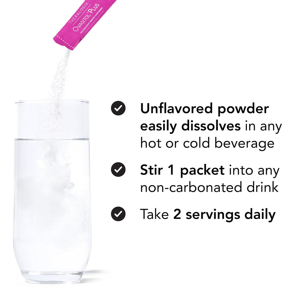 Convenient packets of Ovasitol Plus