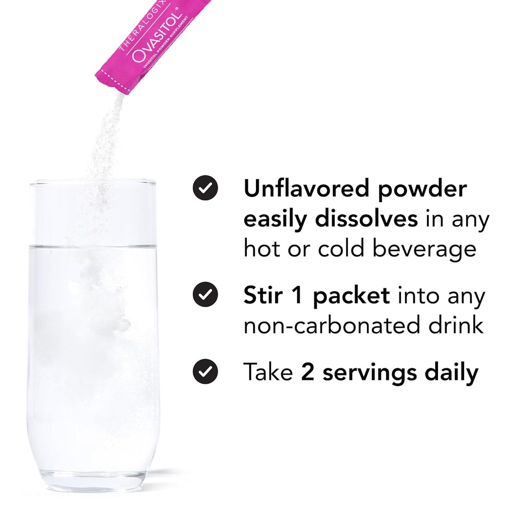 Convenient packets of Theralogix Ovasitol