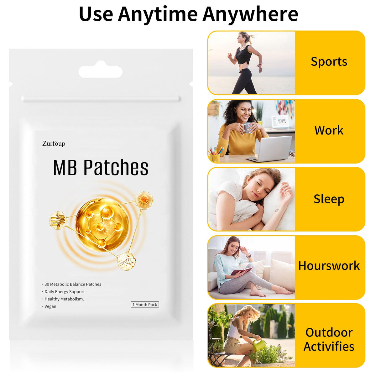 Convenient patches for antioxidant support