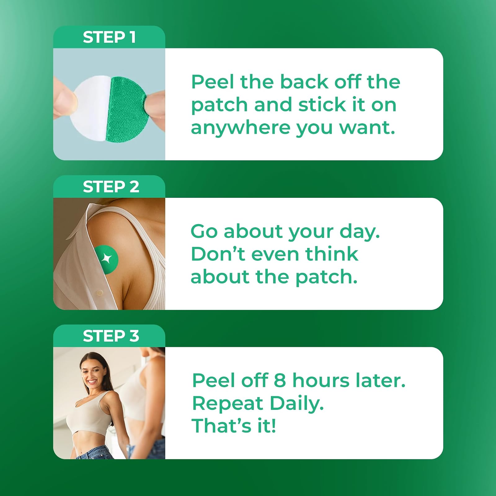 Convenient patches for digestive wellness