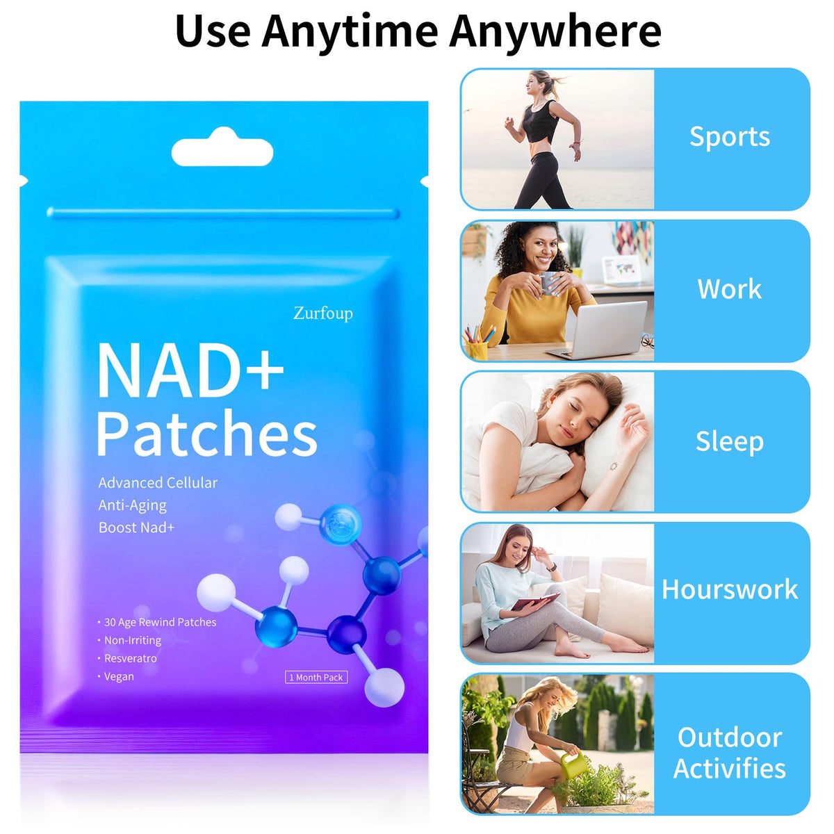 Convenient patches for vitality