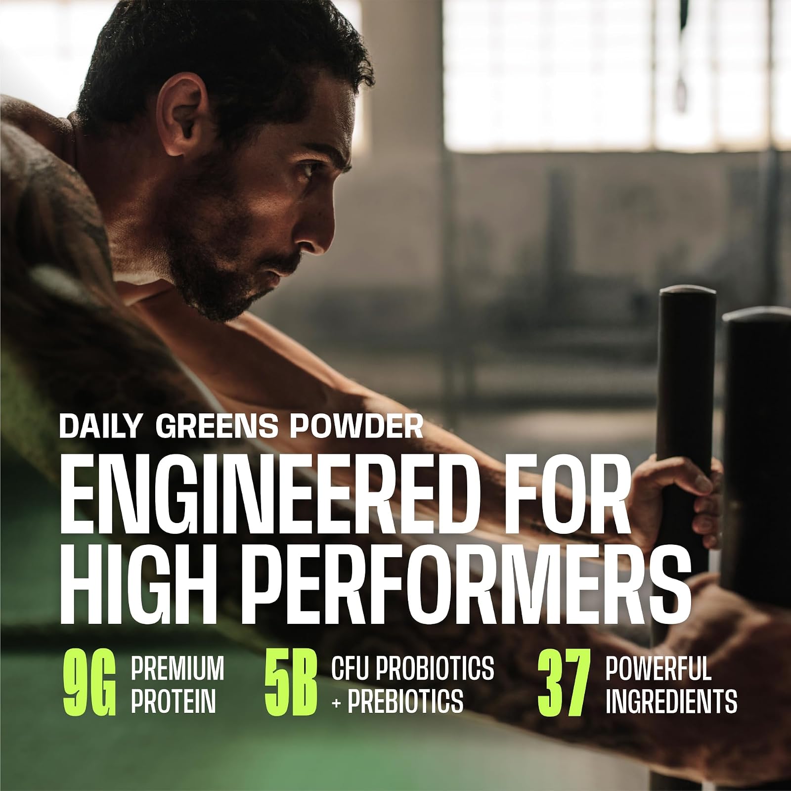 Convenient performance greens on-the-go