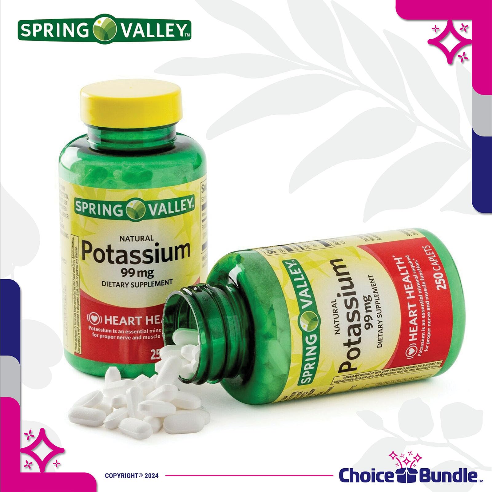 convenient pill container for potassium