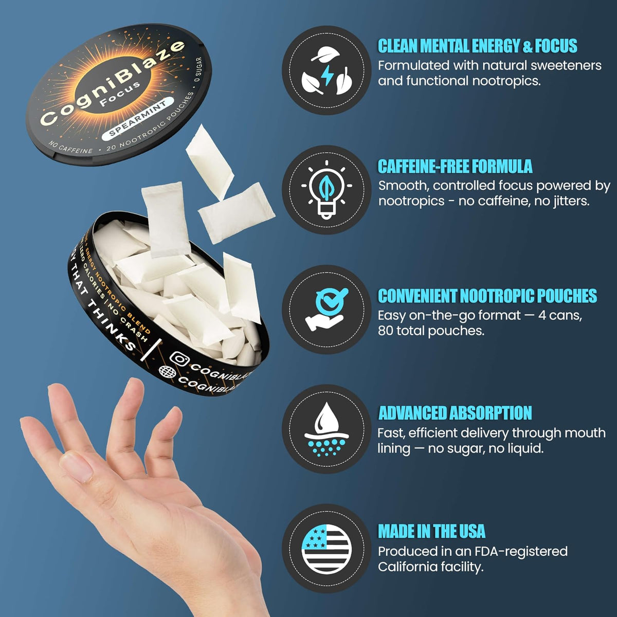 Convenient pouches for on-the-go focus