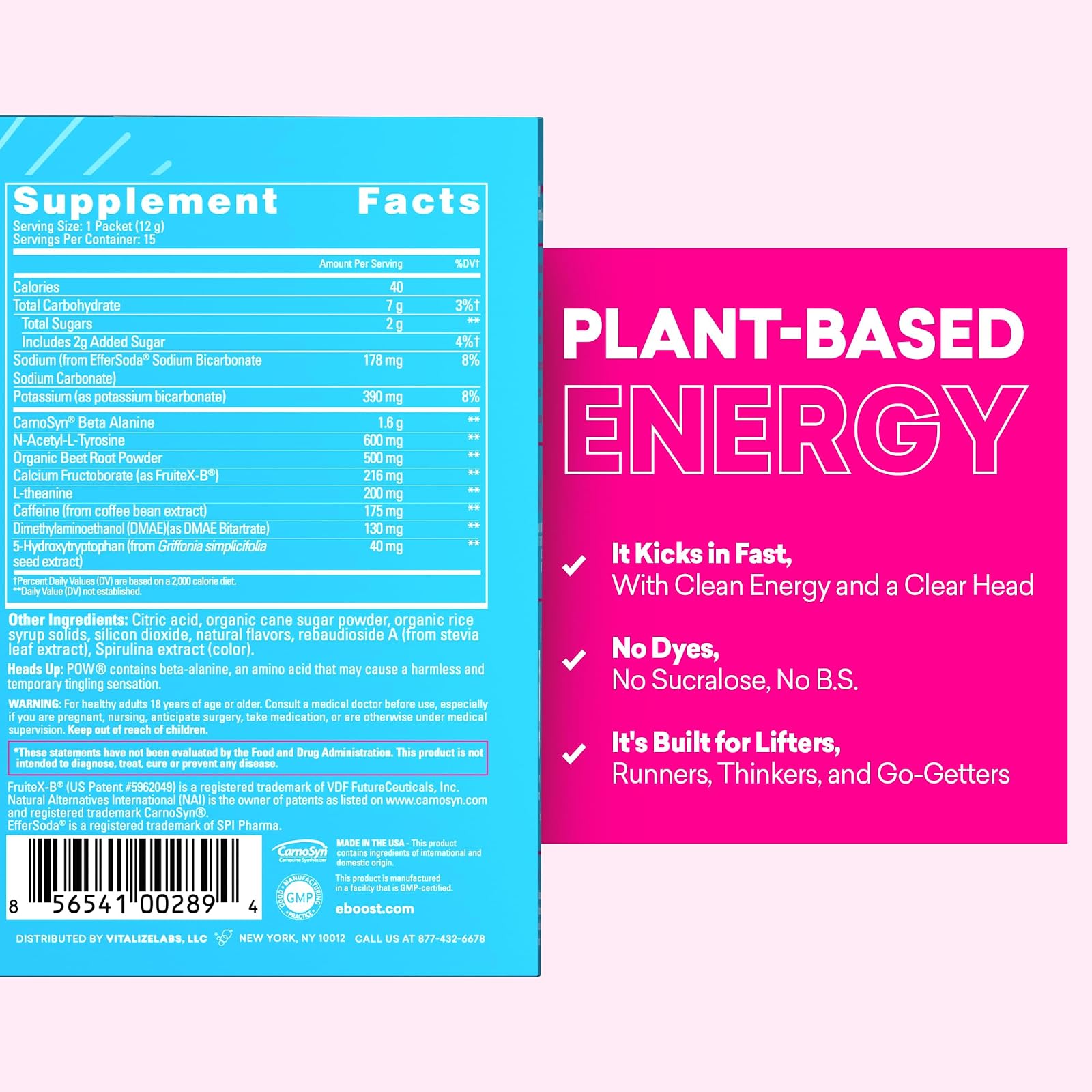 convenient pre-workout packets