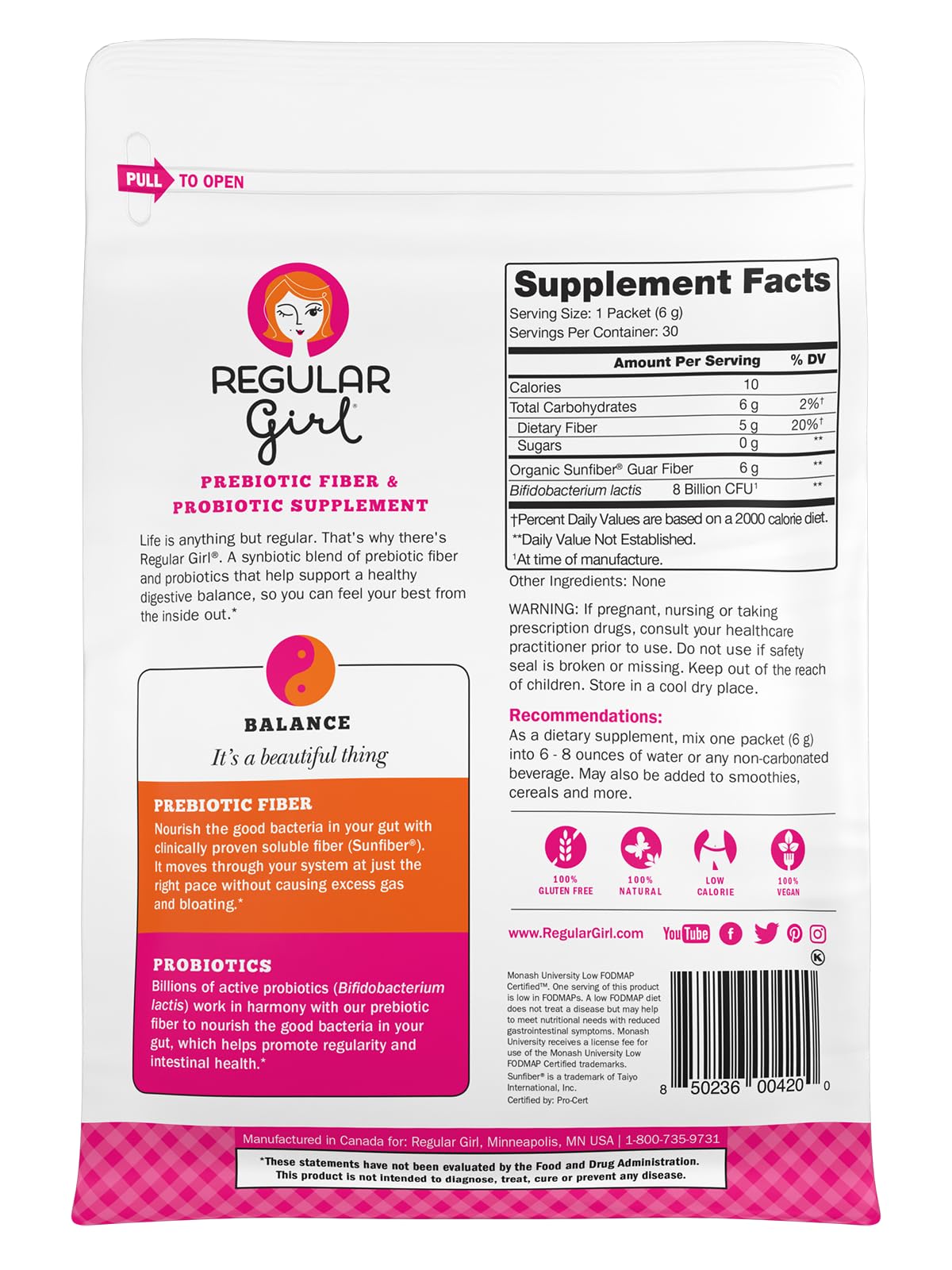 convenient prebiotic fiber on-the-go