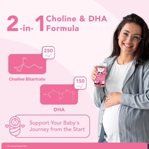 Convenient prenatal DHA gummy supplements